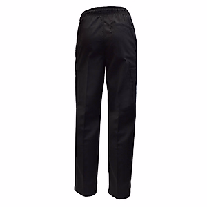 Natural Uniforms Classic Chef Cargo Pants (Black Single, Medium)