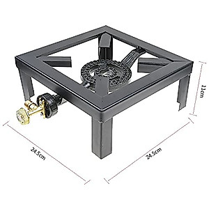 Portable Camp Stove Single Burner, Iron Propane Gas LPG BBQ Cooker for Outdoor Camping and Backpacking