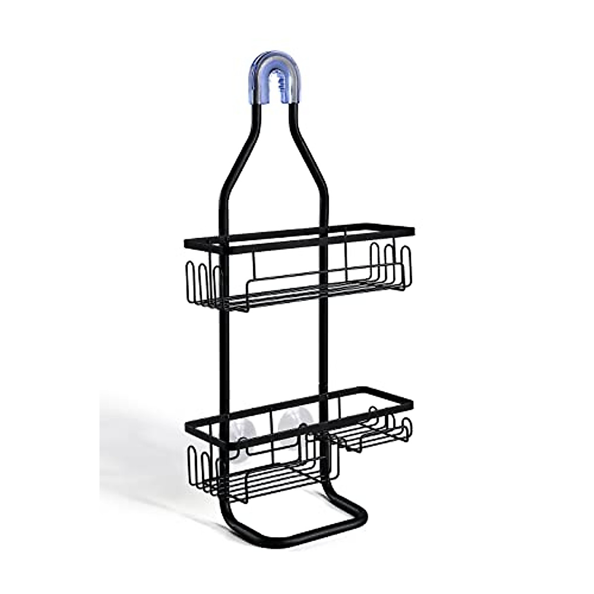 SunnyPoint Sturdy Tubing Structure Bathroom Hanging Shower Head Caddy Organizer (Standard, Black)