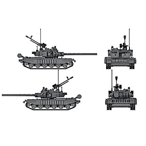 Topoo Tank Building Kit WW2 Military War Battle Tank Sets Army Vehicles Model - T-72 Russian Main Battle Tank, 776 PCS