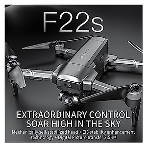 LEVABE F22s 4K PRO Drone 4K Professional Real 4K EIS Camera Laser Obstacle Avoidance 3.5KM Distance Flight RC Quadcopter Drones (Color : F22s 4K-1B-Foam Box)