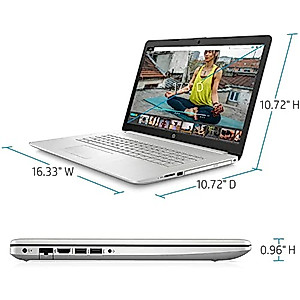 2022 HP Pavilion 17 Laptop, 17.3 FHD Anti-Glare 300 nits, 11th Gen Intel Core i3-1115G4 up to 4.1GHz (Beat i5-8365U), 16GB RAM, 5 Silver 16GB RAM | 512GB SSD hp17 0