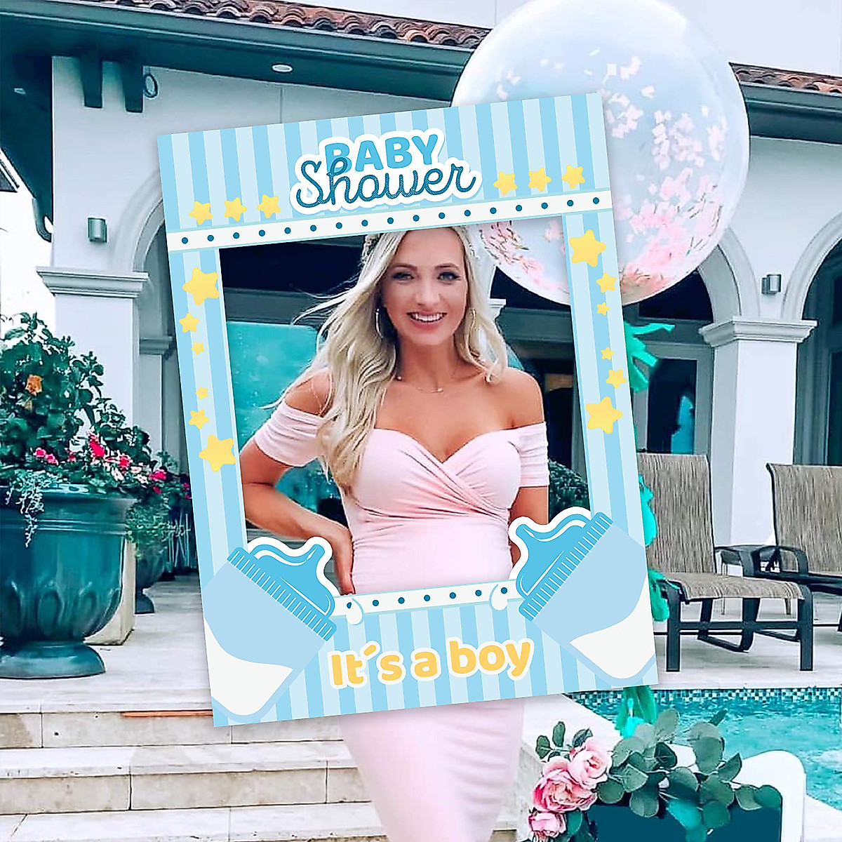 BannerBuzz Custom and Standard Selfie Frames, 890 GSM 5mm Non-Reflective Corflute Material, 600 DPI Direct UV Printing on Substrate, for Parties Photo Booth Events (Theme 2, 36" x 48")