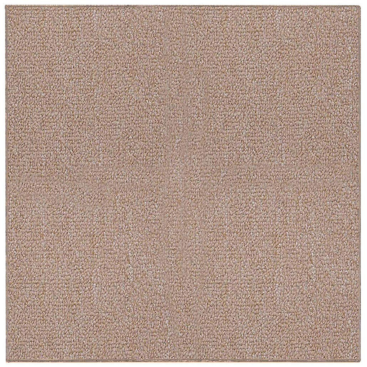 Ambiant Broadway Collection Solid Color Indoor Outdoor Area Rugs Grey - 5' Square, Stain & Fade Resistant, Easy Care, Pet & Kids Friendly, Made in USA, Perfect for Weddings & Everyday Use!