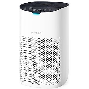 POMORON Air Purifiers for Home Large Room Up to 3500Ft² with Air Quality Sensor&Auto Mode, UV, Efficient HEPA Air Purifiers Filter 99.97% of Pollen Allergies Smoke Dust Pet Dander for Bedroom, MJ003HD