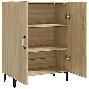 vidaXL Sideboard, Buffet Cabinet with Storage, Sideboard Console Cabinet for Kitchen Living Room Entryway, Industrial, Sonoma Oak Engineered Wood