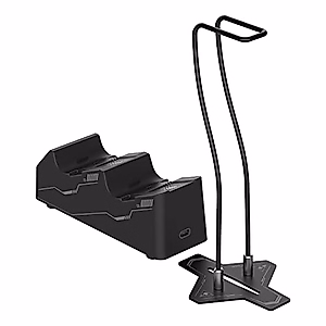 Turtle Beach Fuel Dual Controller Charging Station & Headset Stand for Xbox Series X|S & Xbox One Wireless Controllers â€“ 22+ Hour Battery Packs, Quick Charge, and Compact Design - Black