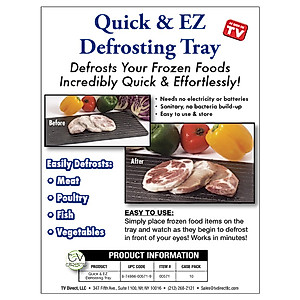 Qchef DFTBlack Quick & EZ Defrosting Tray
