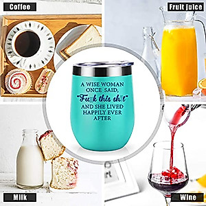 Coolife Funny Wine Tumbler - New Beginnings Gifts for Women, Drinking Gifts, Retirement, Birthday Gifts for Women, Best Friend, Coworker, Her - Cool Bday Gifts for Mom, Wife, Sister, Fun Wine Cups
