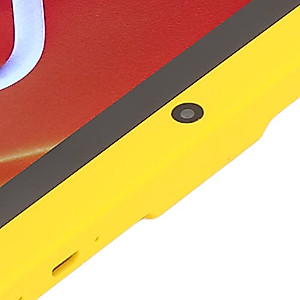 Kids Tablet, 100-240V LED Screen Tablet Front 2MP Rear 5MP with Stand for Android 10 for Learning (Yellow)