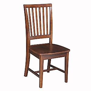 International Concepts Mission Side Chairs, Set of Two, Espresso