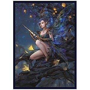 Fantasy North - Yuma Velric - Renegade Fairy - 100 Smooth Matte TCG Trading Card Sleeves - Fits Magic MTG Commander Pokemon and Other Card Games - Playing Card Sleeves