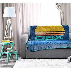 Outer Banks OBX Sunset Throw Blanket - Measures 46 x 60 inches - Fade Resistant Super Soft Fleece Bedding (Official Netflix Product)