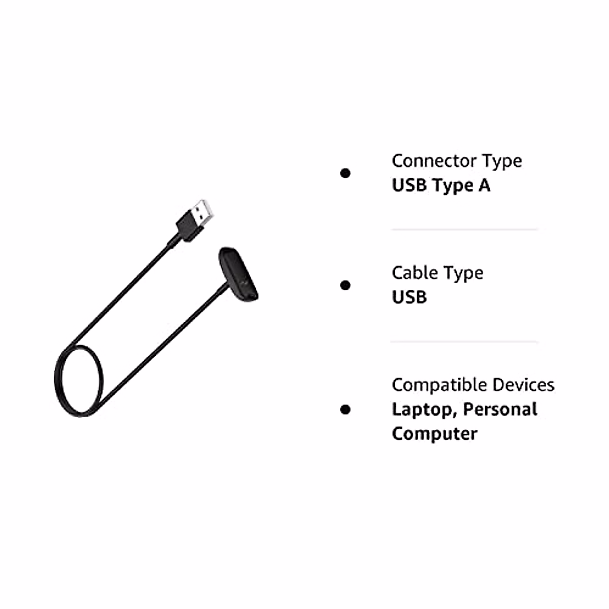 Charger Cable for Fitbit Inspire 2 & Ace 3, for Fitbit Inspire 2 Fitness Tracker, Replacement Charging Cable Accessory for Fitbit Ace 3 (1m/3.3ft)