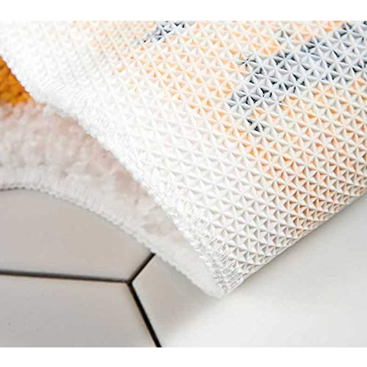 Cute Soft Tiger Shaped Animals Bath Mat Area Rug for Bedroom Bathroom Kitchen Floor Water Absorption Non-Slip Small Carpet Door Mat Kid's Room Playmat (50 * 75CM)