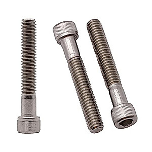 1/4"-20 x 3 inch Stainless Socket Head Cap Screws, 304 Stainless Steel 18-8, Allen Hex Drive, Full Thread Coverage, 20 Pack