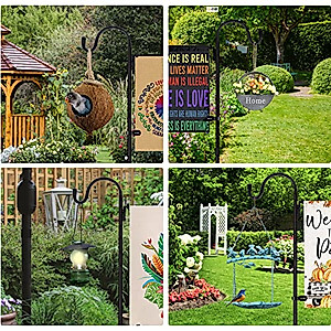 53 inch Garden Flag Pole with Flag with Anti-Wind Clip for Flag Heavy Duty Garden Flag Stand (1 PC, 53 INCH)…