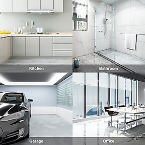 Jaspond Flexible Baseboard Molding Trim, 4 Inch(W) x 20 Feet(L) Self-Adhesive Vinyl Wall Base Cove Base, Peel and Stick Rubber Wall Base Moulding Trim