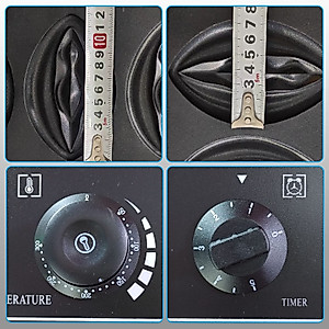 Mvckyi Strange Shape Waffle Maker with Removable Plates, 5pcs Commercial Abalone Shaped Waffle Maker Machine Electric, Rotating Waffle Irons Non-stick, Stainless Steel, for Restaurant, Snack Bar