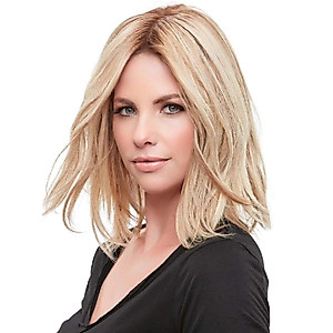 Bundle - 4 Items: 12" Top Form French Exclusive Colors Remy Human Hair Topper by Jon Renau, Christy's Wigs Q & A Booklet, BeautiMark Hydra Shampoo & Hydra Conditioner - Color: 8RN