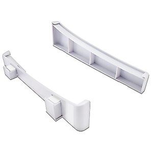 Micro Traders Set of 2 Horizontal Stands Compatible with PlayStation 5 Disc & Digital Consoles Base Stand Holder with Anti-Slip Mats White