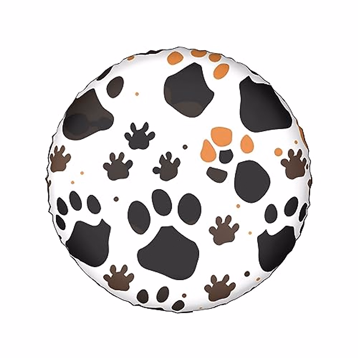 Animal Paw Prints Print Spare Tire Cover Sun Protection Waterproof Fit Trucks Jeeps Trailers RV SUV Vehicle 17 inch