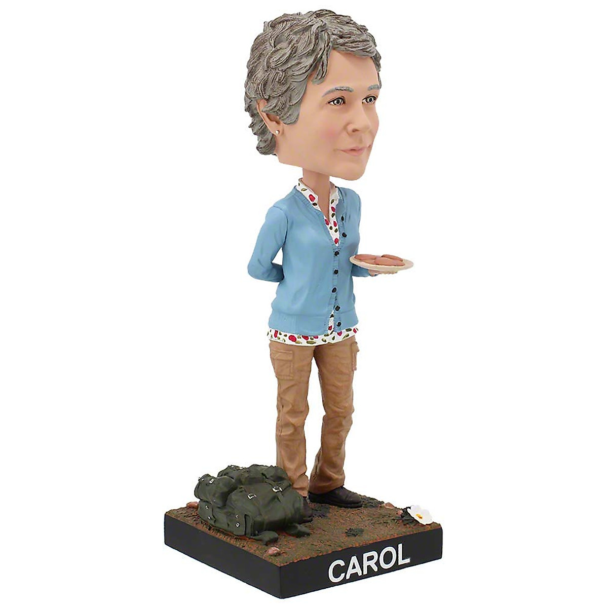Royal Bobbles The Walking Dead Carol Peletier Bobblehead, Premium Polyresin Lifelike Figure, Unique Serial Number, Exquisite Detail