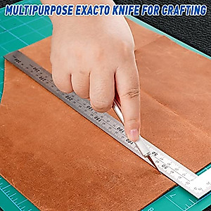 DIYSELF 100 PCS Exacto Knife Blades, SK5 Carbon Steel #11 Exacto Blades Refill Craft Art Knife Replacement Blades with Storage Case for Craft, Hobby, Scrapbooking, Stencil