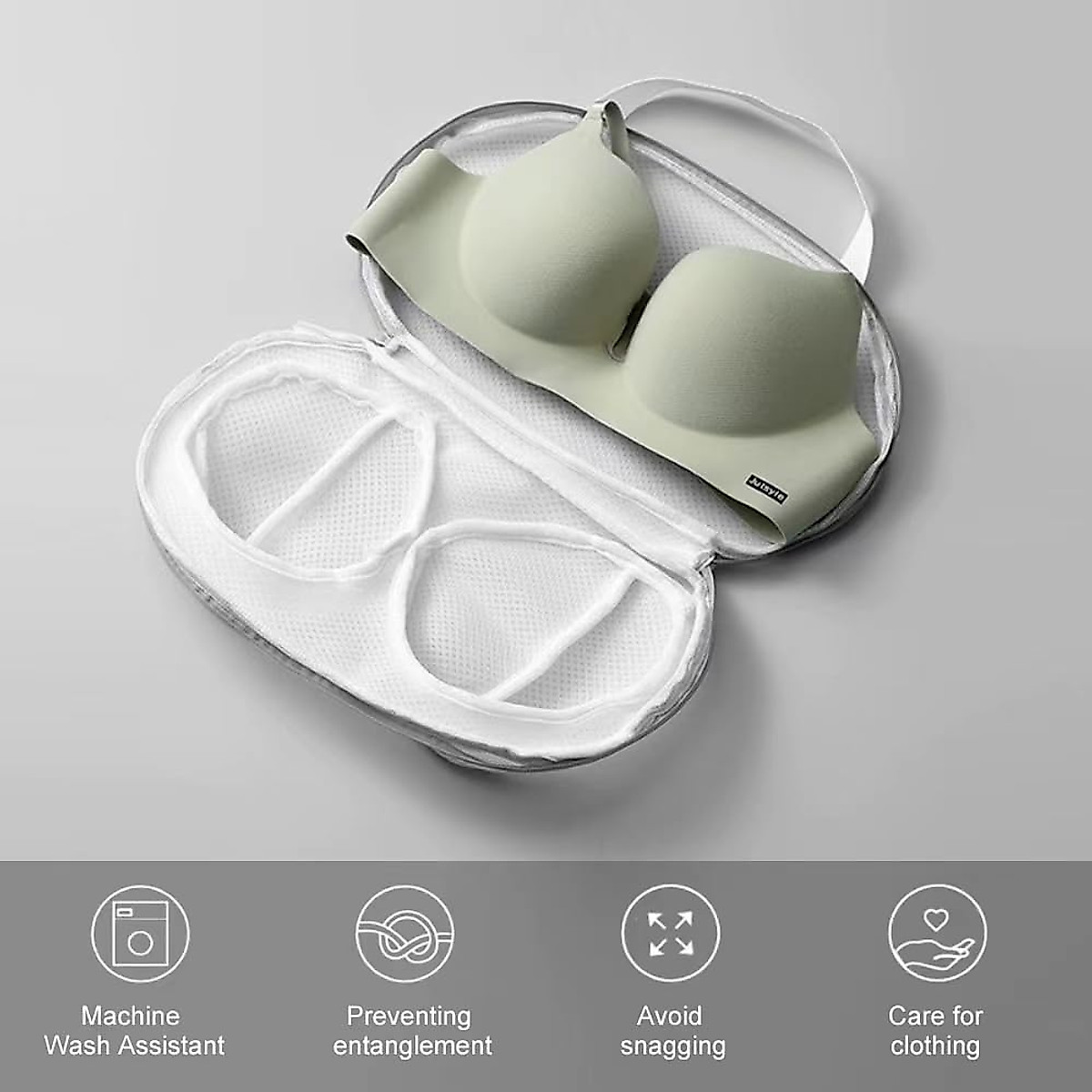 Large Bra Laundry Bags for Washing，Lingerie Bags for Washing Delicates ，Bra storage bag(Large-white) (2)