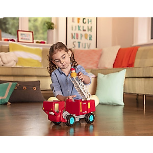 Battat – Toy Fire Truck & Figures – Classic Toddler Trucks – Red Fire Engine Toy – Soft Rubber Wheels – 18 Months + – Fire Engine