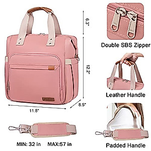 Womens Cooler Bag 22qt Collapsible Pink Soft Sided Car Cooler, 36 Can Lunch Cooler, Large Portable Leakproof Lunch Tote Bag Wine Cooler for School, Travel, Beach, Camping, Picnic, Fishing, Floating