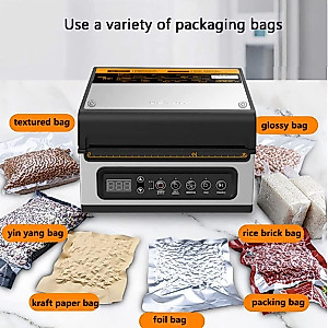 inBEKEA Chamber Vacuum Sealer Machine, 240W Commercial Vacuum Sealing Machine, 25.4 cm Sealing Bar Food Packaging Machine Preservation System for Dry Moist Liquid Juicy Food