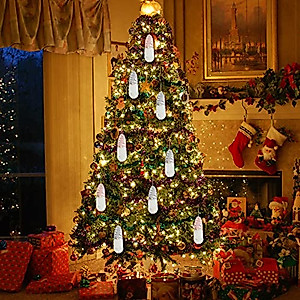 QAZIUY Christmas Ornaments Set Holiday Xmas Christmas Tree Ornament Decorations 6PCS Christmas Little Girl Old Man Snowman Pendant Children's Christmas Boxed Gift