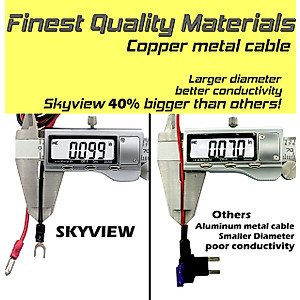 Skyview Dash-Cam-Hardwire-Kit Dash-Cam-Charger Dash-Cam-Hardwire-Kit-Mini-USB Power-Charger-Battery-Converter-Output 5V2A Adapter-for-Mirror-Front-and-Rear-Hidden-Spy-Car-Camera-Dash-Cams