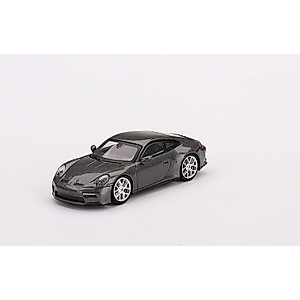 True Scale Miniatures Model Car Compatible with Porsche 911 (992) GT3 Touring (Agate Grey Metallic) Limited Edition 1/64 Diecast Model Car MGT00373