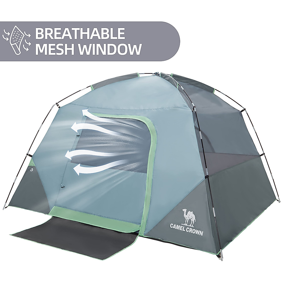 CAMEL CROWN Camping Tents 2/4/6 Person Waterproof Quick Easy Setup Folding Outdoor Backpacking Tents Family Hiking