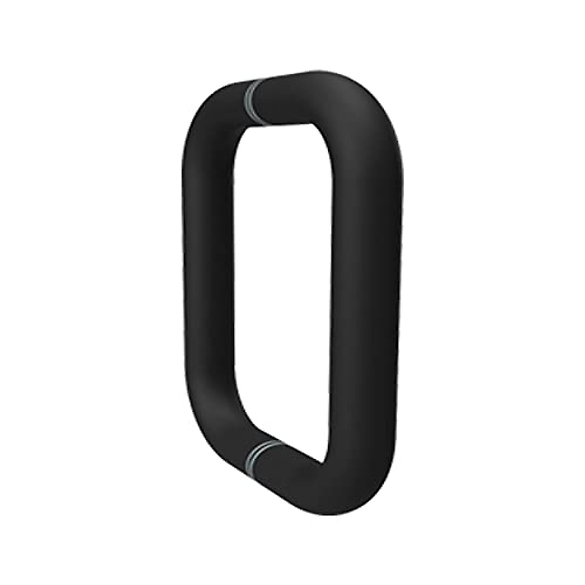 CKB 6" Shower Door Handle, Back to Back Shower Door Pull Compatible with 1/4" to 1/2" Thickness Glass for Glass Shower Doors, Matte Black with 304 Stainless Steel.