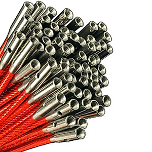 CHIAOGOO Twist Small Lace Interchangeable Cables, 37-Inch, Red