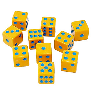 Regal Games Velocity Dice Game Set with Case - Square Dice Colored Set for Family Game Night - 2 to 4 Player (40 Dices)