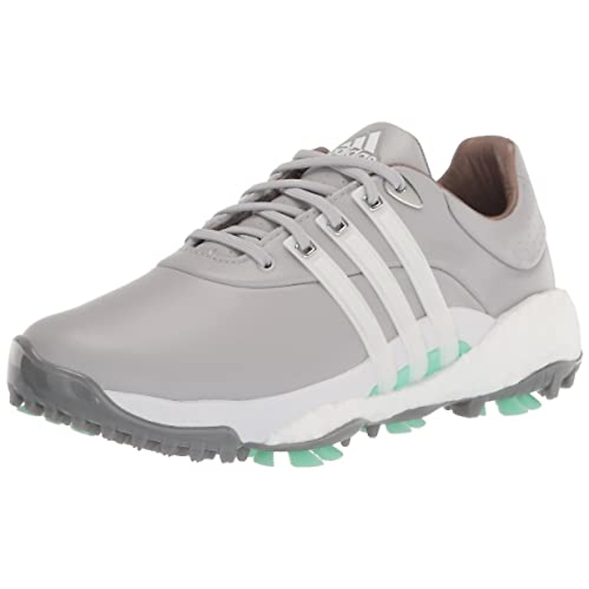 adidas Women's Tour360 22 Golf Shoes, Grey Two/Footwear White/Pulse Mint, 7.5
