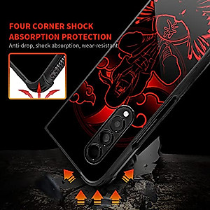 YiXinBB Compatible with Samsung Galaxy Z Fold 3 Case,Anime Fan Gift 0A34 Luxury Pattern Design Hard PC Scratch-Proof Soft TPU Shockproof Anti-Fall Protective Case for Samsung Galaxy z fold 3 5G