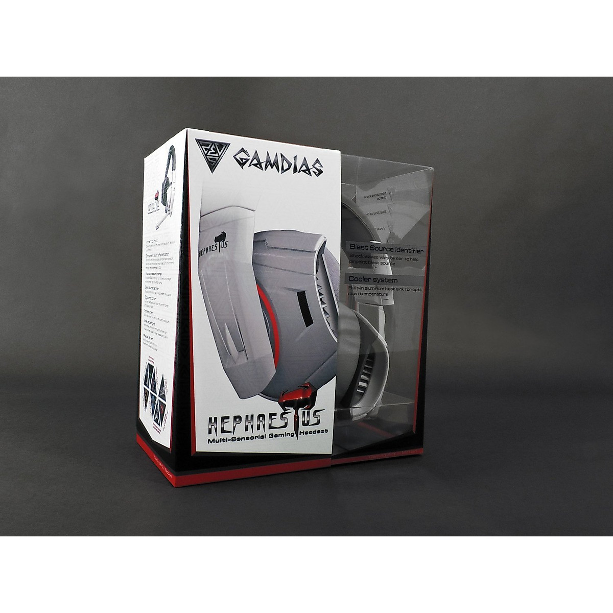 GAMDIAS Hephaestus Virtual Surround Sound 7.1 Gaming Headset with USB, Blast Source Identifier & Heat Sink System(GHS2000)