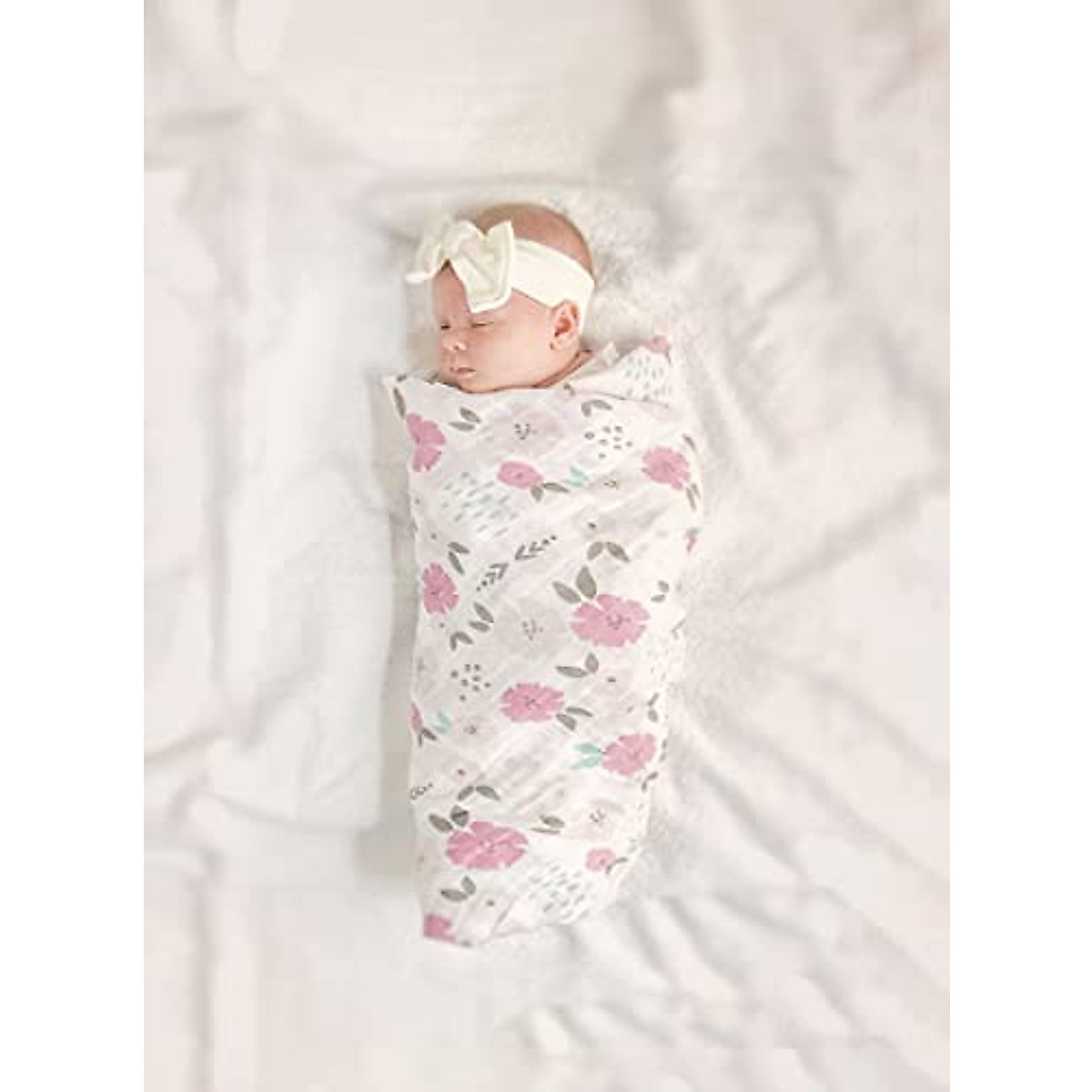Stephen Joseph, Muslin Swaddle Blanket for Baby Girls and Boys, Newborn Receiving Blanket for Swaddling, 100% Cotton Baby Swaddle Wrap, Receiving Swaddle Wrap, 47 x 47 inches