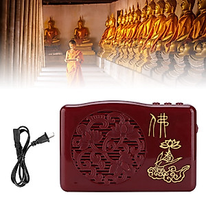 GLOGLOW Buddha Chanting Machine, Battery Powered Automatic Buddha Machine Buddhist Chanting Player Meditation Machine for Home Travel