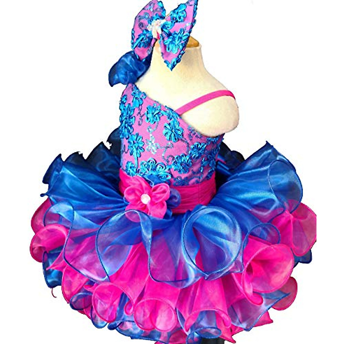 Jenniferwu G135RP Infant Toddler Baby Newborn Little Girl's Pageant Party Birthday Dress ROYALPINK Size 4T