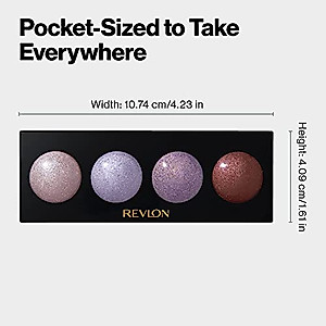 Crème Eyeshadow Palette by Revlon, Illuminance Eye Makeup with Crease- Resistant Ingredients, Creamy Pigmented in Blendable Matte & Shimmer Finishes, 730 Skin Lights, 0.12 Oz