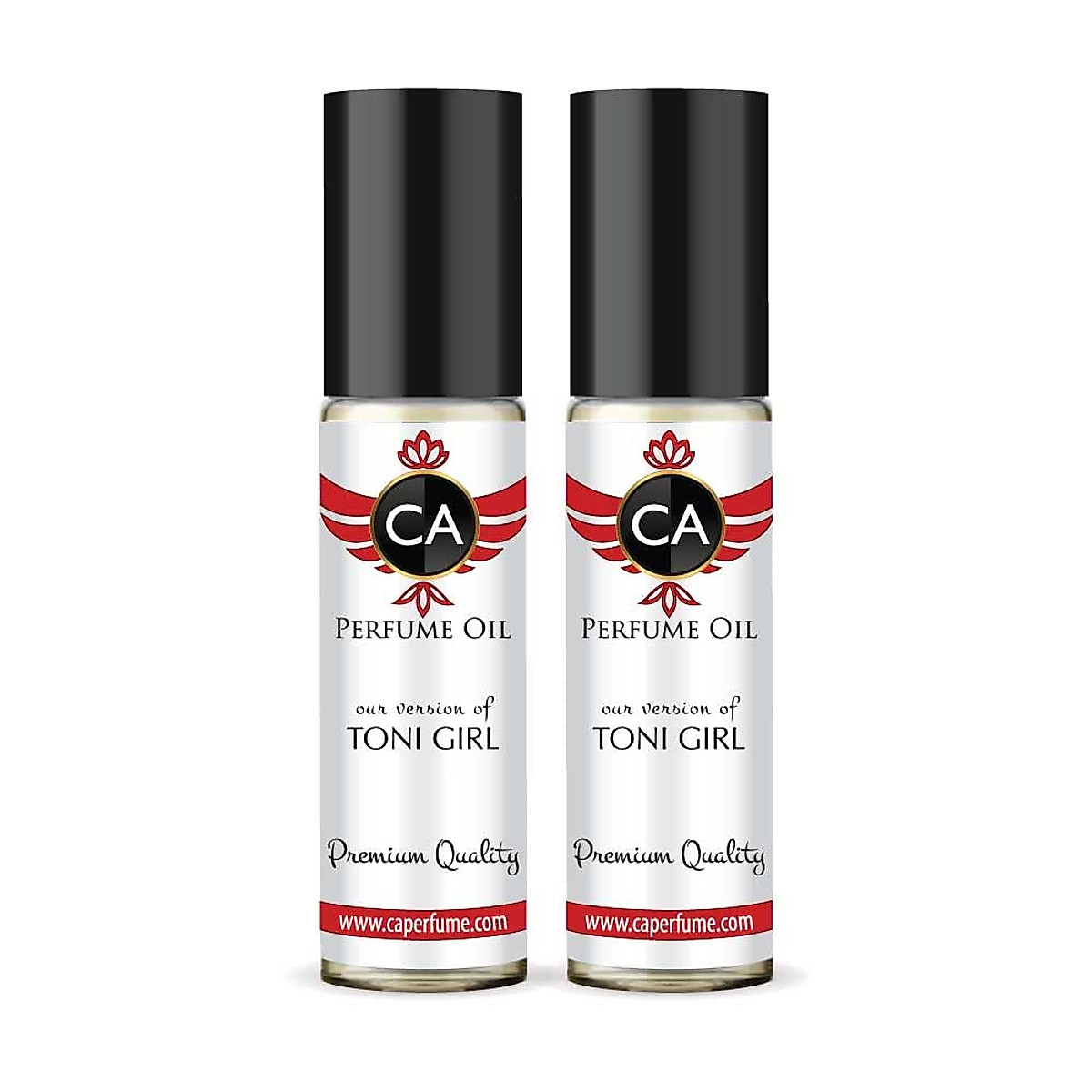 CA Perfume Impression of Toni Girl For Women Replica Fragrance Body Oil Dupes Alcohol-Free Essential Aromatherapy Sample Travel Size Concentrated Long Lasting Attar Roll-On 0.3 Fl Oz-X2