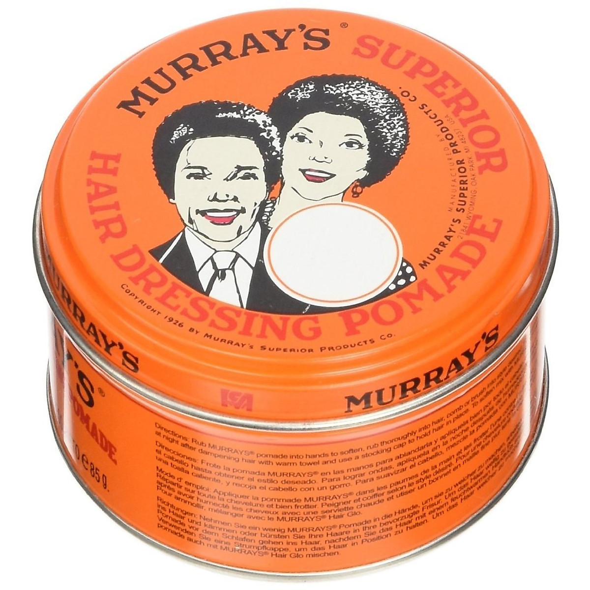 Murray's Superior Hair Dressing Pomade, 3 Ounce (Pack of 4)