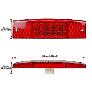SAUTVS 1pcs Tail Light for Ranger 570, Red LED Rear Brake Stop Light for Polaris Ranger 400 500 570 800 EFI MIDSIZE Accessories (fit Left & Right Side, Replace #2411450)