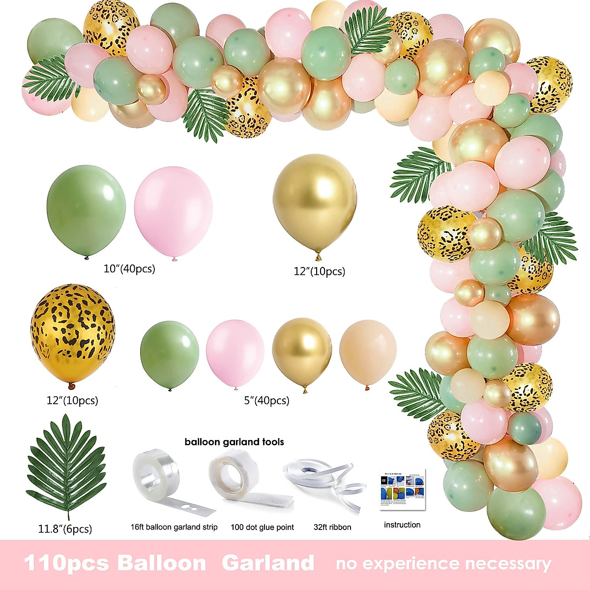 YSHMFEUX Young Wild & Three Birthday Decorations Party Supplies, Wild Three Birthday Decorations for Girl, Jungle Safari Animal 3rd Birthday Decorations Girl, Wild And Three Backdrop Balloons Arch